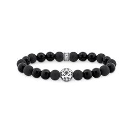Thomas Sabo Armband Herren Gr&ouml;&szlig;e 16 schwarz / silber
