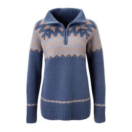Aniston Casual Pullover Damen Gr&ouml;&szlig;e XXL/XXXL sand / saphir / taubenblau