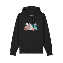 Watapparel Sweatshirt 'Night & Clouds' Herren Gr&ouml;&szlig;e S mischfarben / schwarz