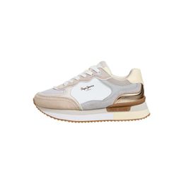 Pepe Jeans Sneaker 'RUSPER RACER' Damen Gr&ouml;&szlig;e 38 beige / hellgrau / wei&szlig;