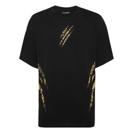 Plein Sport T-Shirt Herren Gr&ouml;&szlig;e XXXL gold / schwarz