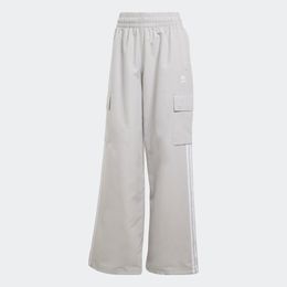 adidas originals Hose Damen Gr&ouml;&szlig;e 46/48 grau / wei&szlig;