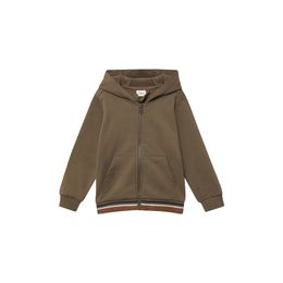 s.Oliver Sweatjacke Jungen Gr&ouml;&szlig;e 116/122 beige / dunkelbraun
