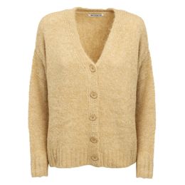 Influencer Strickjacke Damen Gr&ouml;&szlig;e L camel