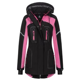 Rock Creek Jacke Damen Gr&ouml;&szlig;e XL silbergrau / pink / schwarz