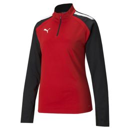 Puma Sportsweatshirt 'TeamLIGA' Damen Gr&ouml;&szlig;e XS rot / schwarz / wei&szlig;