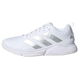 adidas Performance Sportschuh 'Court Team 2.0' Damen Gr&ouml;&szlig;e 41/41.5 silber / wei&szlig;