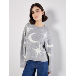 Apricot Constellation Soft Knit Jumper ' ' Damen Gr&ouml;&szlig;e XL grau
