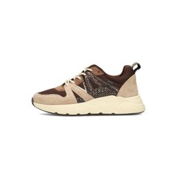 Posh By Poelman Sneaker 'Carocel' Damen Gr&ouml;&szlig;e 37 beige / braun / hellbraun / dunkelbraun