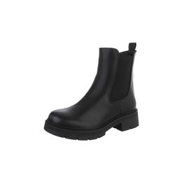 Ital-Design Stiefelette Damen Gr&ouml;&szlig;e 40 schwarz Winterschuhe