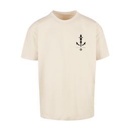 F4NT4STIC T-Shirt 'Ahoi Anker Knut & Jan Hamburg' Herren Gr&ouml;&szlig;e S sand / schwarz