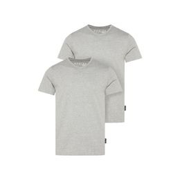 Harlem Soul T-Shirt V-Neck, 2er-Pack Damen Gr&ouml;&szlig;e XXL graumeliert