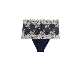 Intimissimi Slip 'Pretty Flowers' Damen Gr&ouml;&szlig;e XXL navy / offwhite