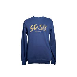 Sc.sb Milano Sweatshirt 'overgrown' Herren Gr&ouml;&szlig;e S kobaltblau