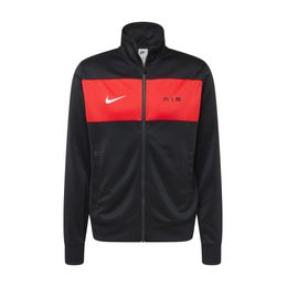 Nike Sportswear Sweatjacke 'Air' Herren Gr&ouml;&szlig;e XS rot / schwarz / wei&szlig;
