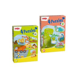 Haba Steckpuzzle ' Puzzle-Set mit Holzfiguren ' Jungen Gr&ouml;&szlig;e One Size bunt