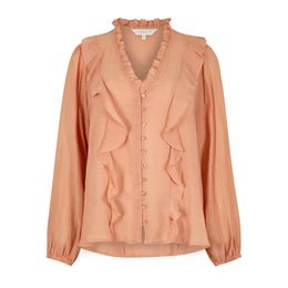 Apricot Bluse Damen Gr&ouml;&szlig;e XXL pastellorange