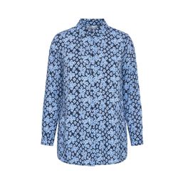 Studio Untold Bluse Damen Gr&ouml;&szlig;e XXL/XXXL taubenblau / schwarz