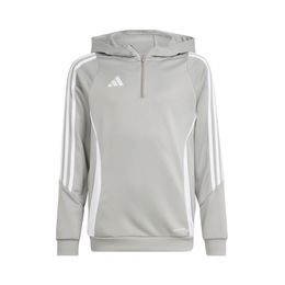 adidas Performance Sportsweatshirt Jungen Gr&ouml;&szlig;e 152 hellgrau / wei&szlig;