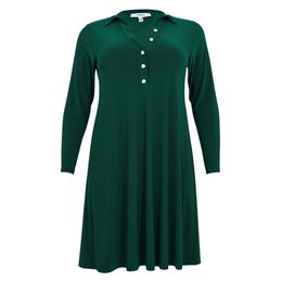 Yoek Kleid Damen Gr&ouml;&szlig;e 56/58 dunkelgr&uuml;n Winterkleid