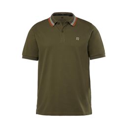 Jay-pi Poloshirt Herren Gr&ouml;&szlig;e XXL oliv / dunkelorange / wei&szlig;