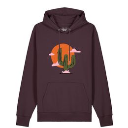 Watapparel Hoodie Herren Gr&ouml;&szlig;e XS gr&uuml;n / dunkellila / rot