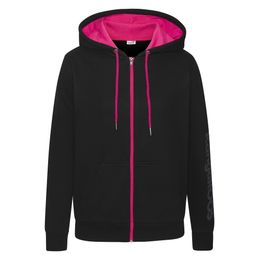 Kangaroos Sweatjacke Damen Gr&ouml;&szlig;e XS dunkelgrau / pink / schwarz