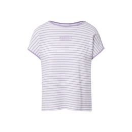 comma, Comma Casual Identity Shirt Damen Gr&ouml;&szlig;e L lavendel / wei&szlig;