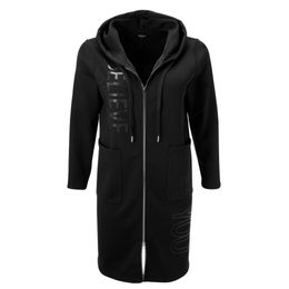 Aniston Sweatjacke Damen Gr&ouml;&szlig;e 4XL schwarz