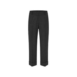 Senses.the Label B&uuml;gelfaltenhose Damen Gr&ouml;&szlig;e 44 dunkelgrau / graumeliert