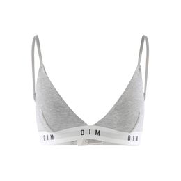DIM BH Damen Gr&ouml;&szlig;e 75 hellgrau / schwarz / wei&szlig;