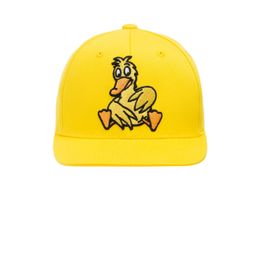 koaa Cap 'Ente - Sitzt' Jungen Gr&ouml;&szlig;e 50/51 gelb / orange / schwarz / wei&szlig;
