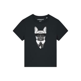 Watapparel T-Shirt 'Ein fescher Hund' Damen Gr&ouml;&szlig;e XXL grau / schwarz