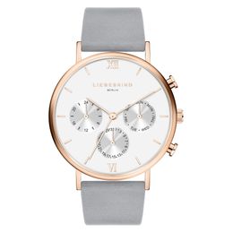 Liebeskind Berlin Uhr Damen Gr&ouml;&szlig;e One Size rosegold / grau / wei&szlig;