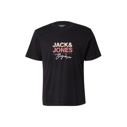 Jack & Jones Jack & Jones T-Shirt 'JJOrcanggu' Herren Gr&ouml;&szlig;e L pastellgelb / pastellrot / schwarz