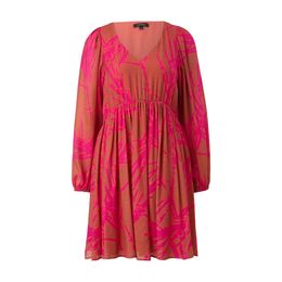 comma, COMMA Kleid Damen Gr&ouml;&szlig;e 42 braun / pink Winterkleid