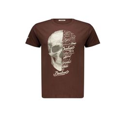 Deeluxe T-Shirt 'VEGAS' Herren Gr&ouml;&szlig;e S hellbeige / braun / grau