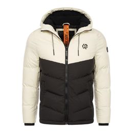 INDICODE Jeans Winterjacke ' Agiotis ' Herren Gr&ouml;&szlig;e S dunkelgrau / naturwei&szlig;