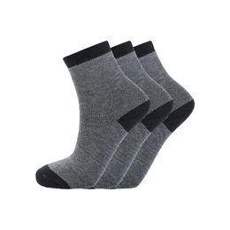 ZIGZAG Sportsocken 'Lime' Jungen Gr&ouml;&szlig;e 116/134 dunkelgrau / schwarz