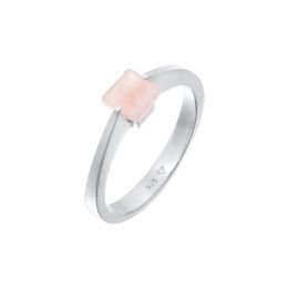 Elli Premium Ring Damen Gr&ouml;&szlig;e 64 rosa / silber