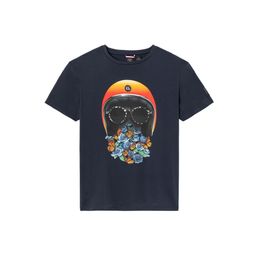 Le Temps Des Cerises T-shirt 'Jamie' Herren Gr&ouml;&szlig;e XL blau / marine / schilf / orange