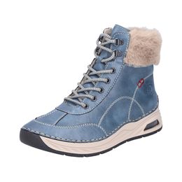 Rieker Schn&uuml;rstiefel '44530' Damen Gr&ouml;&szlig;e 36 blau Winterschuhe
