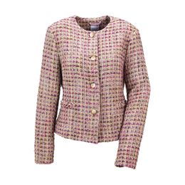 Madeleine Mode Madeleine Blazer Damen Gr&ouml;&szlig;e 36 oliv / pink / perlwei&szlig;