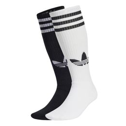 adidas originals Socken 'Knee Sock 2 Pairs' Damen Gr&ouml;&szlig;e 35/36 schwarz / wei&szlig;
