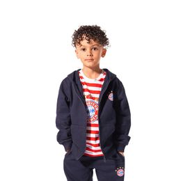 FC Bayern M&uuml;nchen Fc Bayern M&uuml;nchen Sportsweatjacke 'Essential' Jungen Gr&ouml;&szlig;e 104 navy / cranberry / wei&szlig;