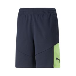 Puma Sportshorts 'IndividualFinal' Jungen Gr&ouml;&szlig;e 164 marine / hellgr&uuml;n