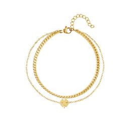 Cala Rose Armband 'LUCKY YOU' Damen Gr&ouml;&szlig;e 16 / 20 gold