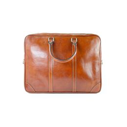 Lepelou Aktenkoffer 'EMILIO' Damen Gr&ouml;&szlig;e 40 cm x 30 cm x 10cm cognac
