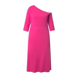 Ulla Popken Kleid Damen Gr&ouml;&szlig;e 42/44 pink Winterkleid