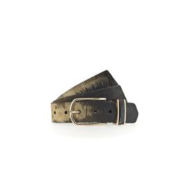b.belt G&uuml;rtel 'Cuno' Damen Gr&ouml;&szlig;e 75 gold / schwarz